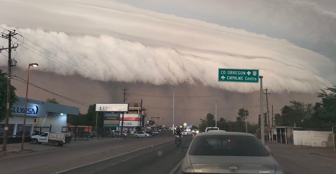 Tormenta de arena azotó Guaymas y las imágenes son impresionantes