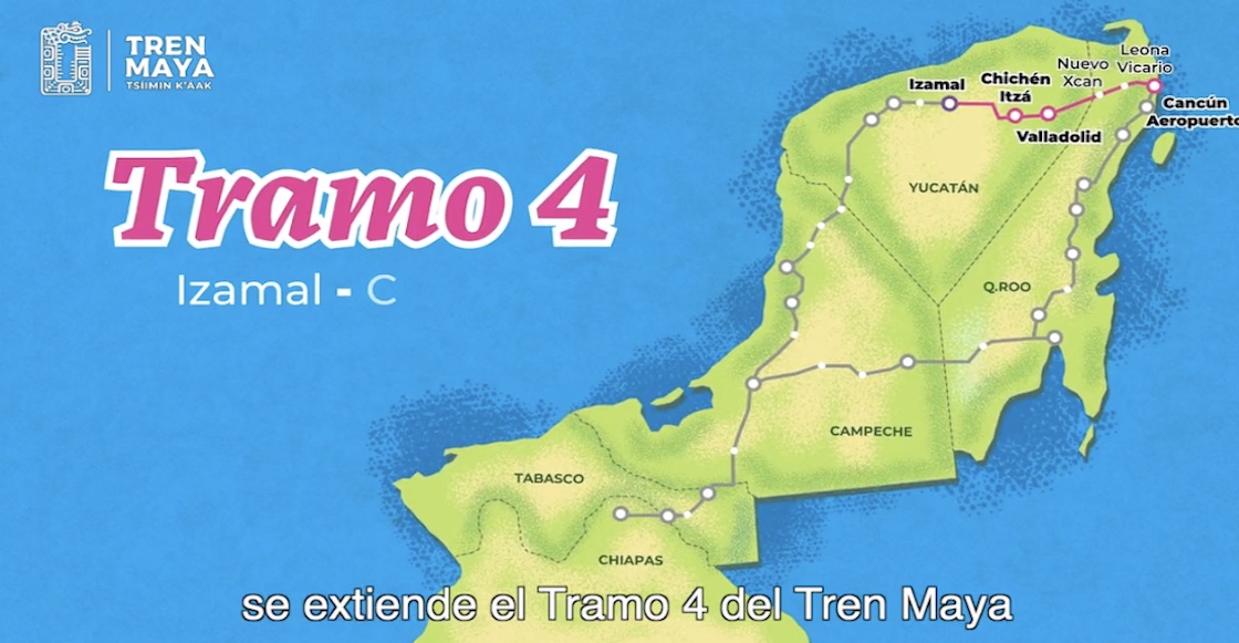 Estas serán las estaciones y ruta completa del Tren Maya
