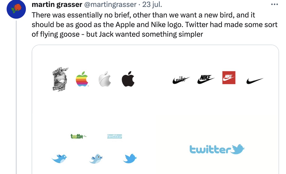 A propósito del nuevo logo: La historia del pajarito de Twitter para la ...