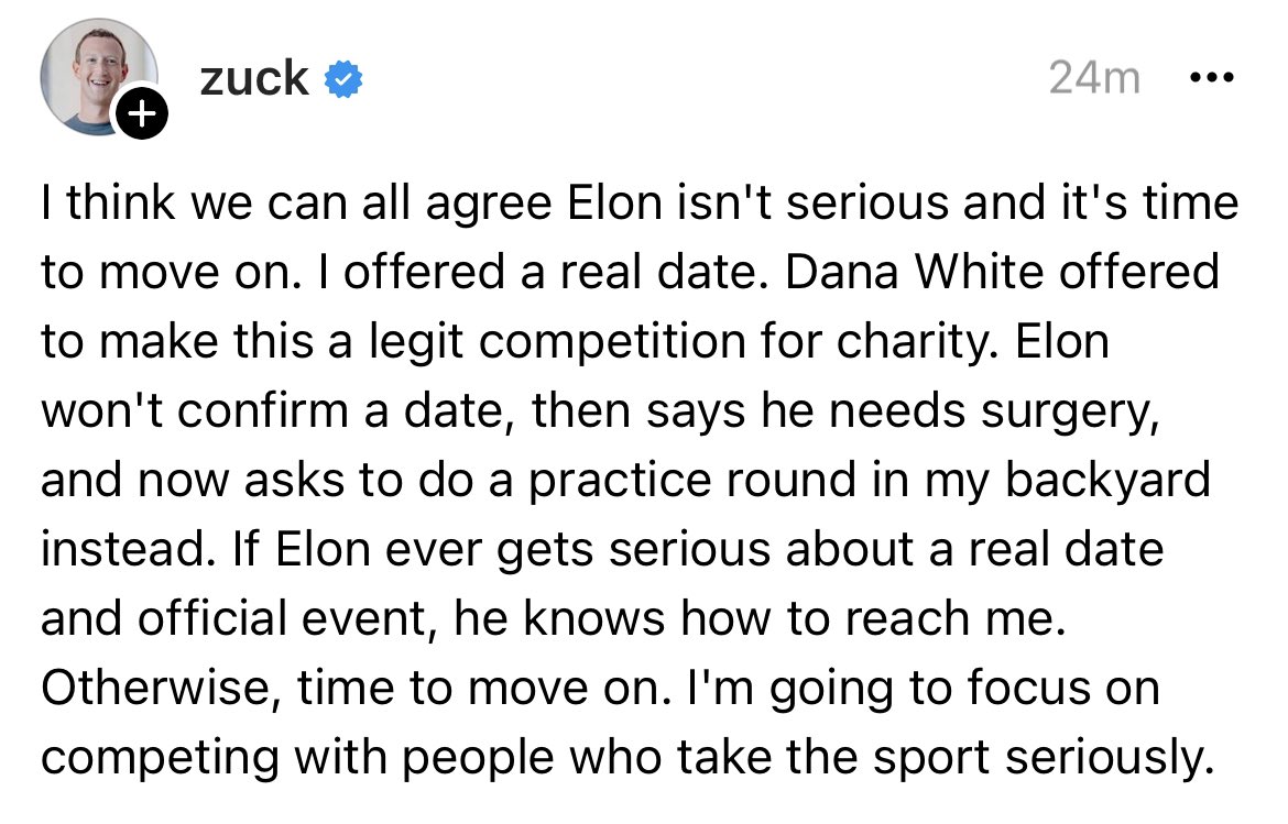 ¿Pelea de Elon Musk vs Mark Zuckerberg en el Auditorio Nacional?