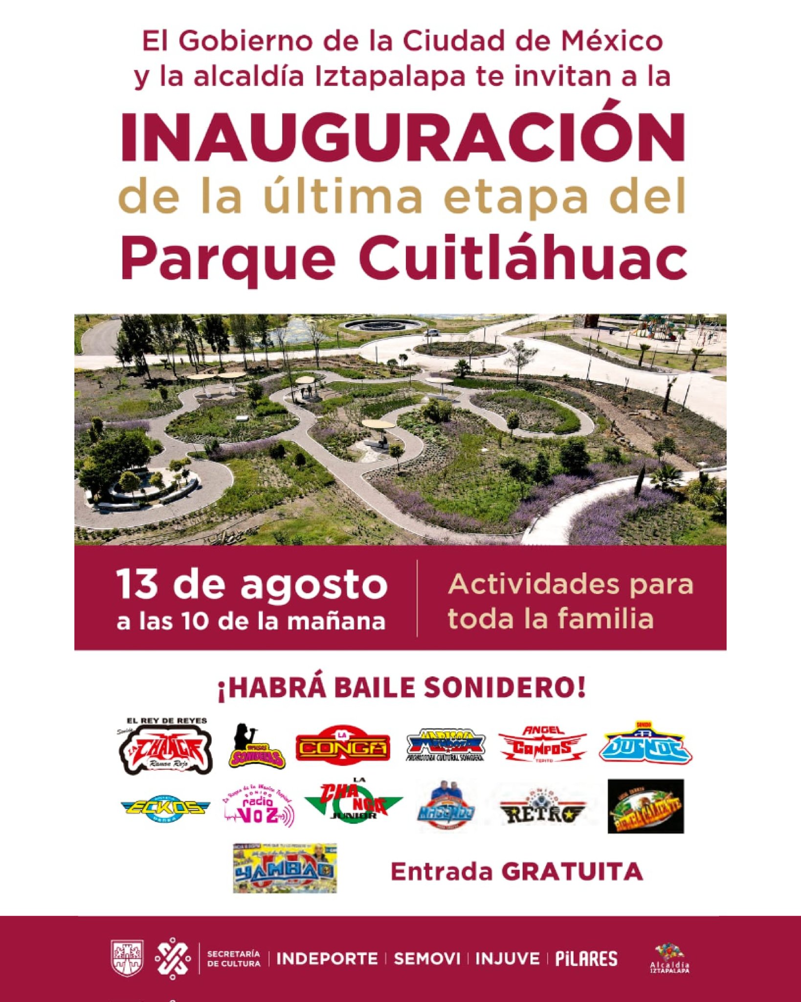 Mapa y horarios para visitar el nuevo Parque Cuitláhuac en Iztapalapa