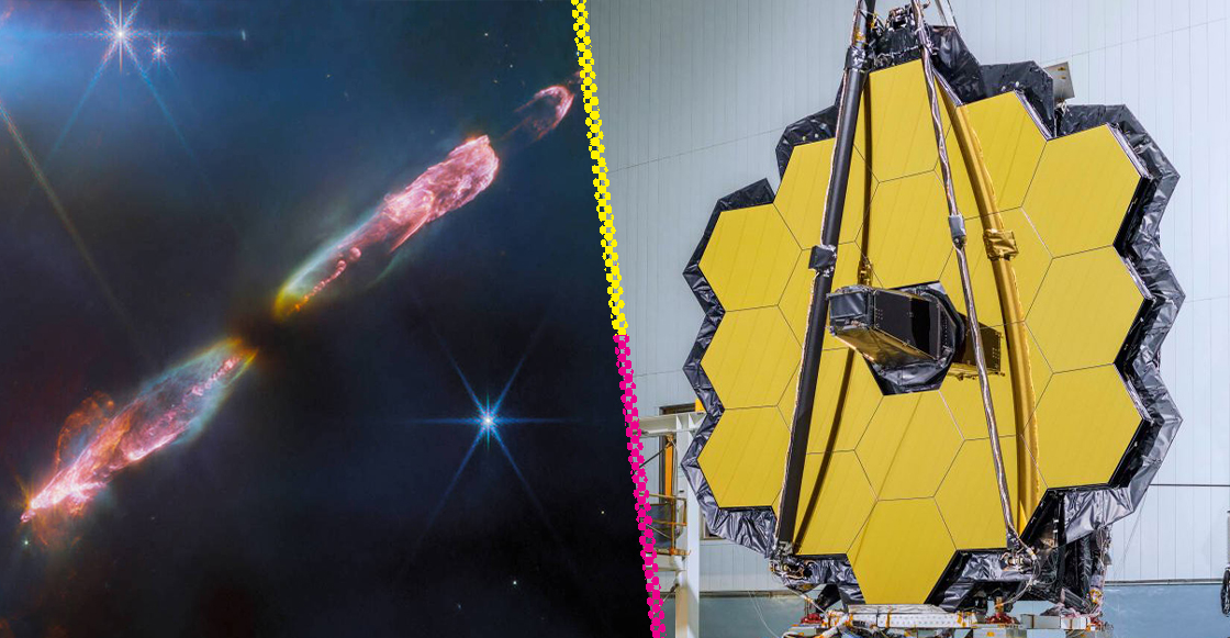 Telescopio James Webb capta chorro supersónico de una estrella