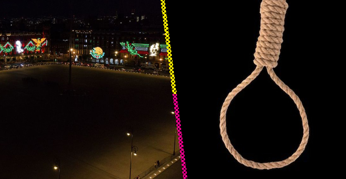 El difunto ahorcado que se aparece en el Zócalo de la CDMX