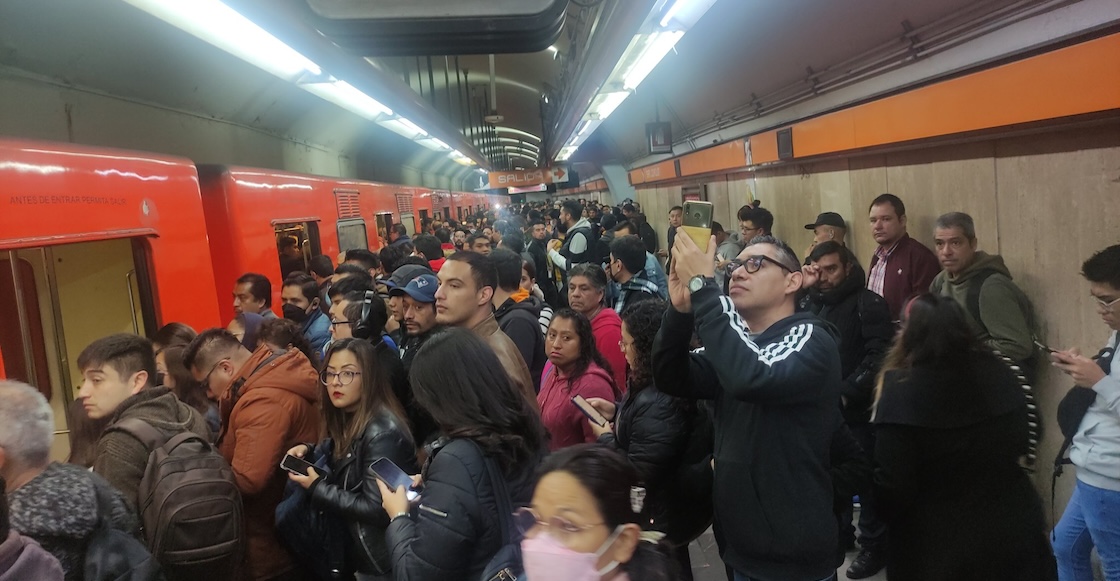 Otra vez 7 minutos de espera por un tren en la Línea 7 del Metro CDMX