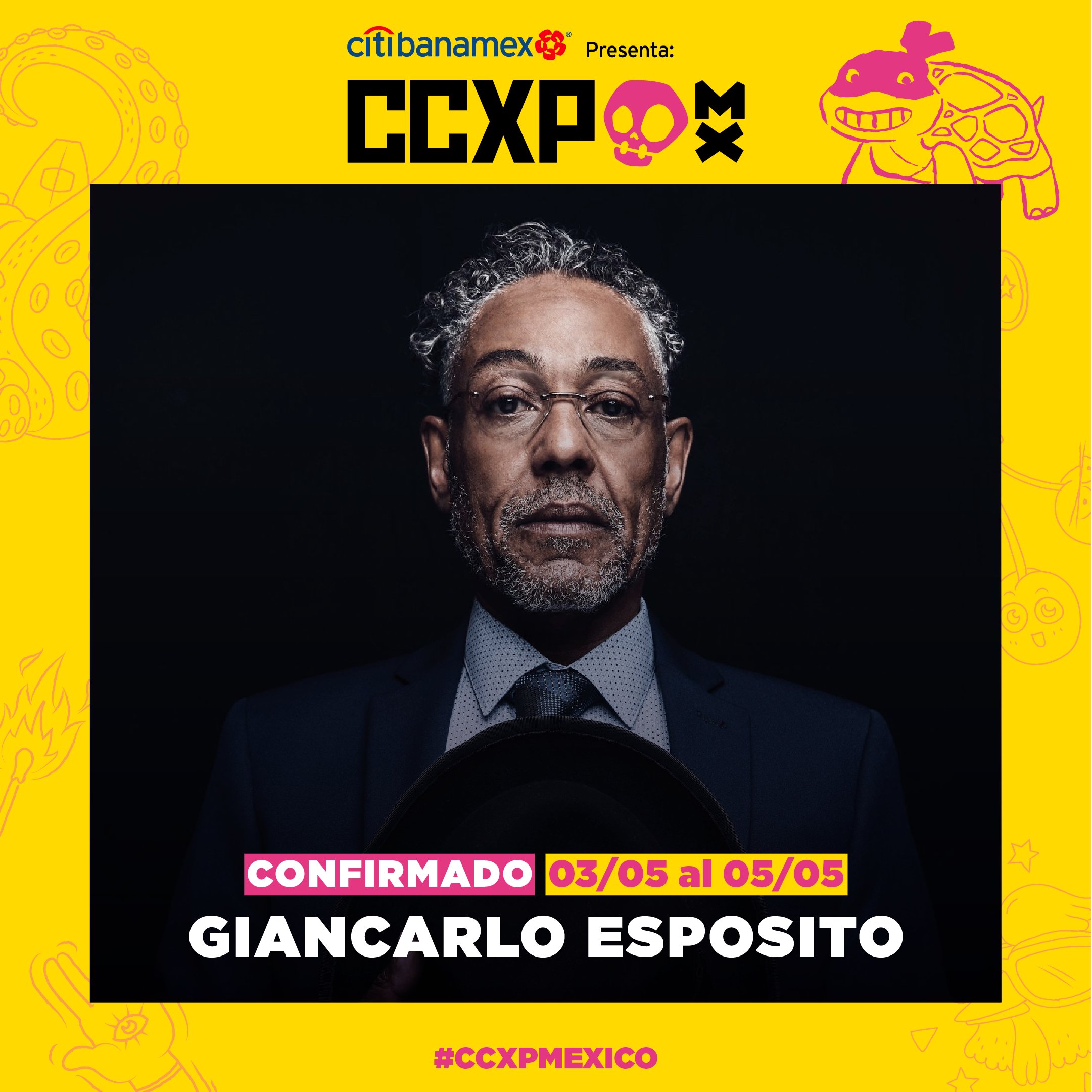 ¡Giancarlo Esposito! Checa a los invitados a la CCXP México 2024