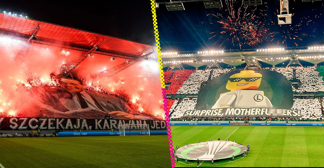 La historia detrás del tifo del Legia Varsovia contra UEFA en la Conference League - Lado.mx
