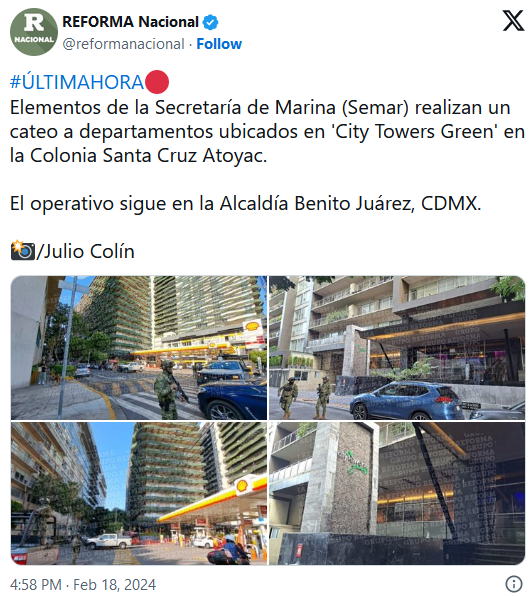 Lo que sabemos de los operativos en City Towers de CDMX