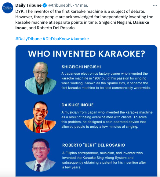 Shigeichi Negishi, inventor of karaoke, dies at the age of 100