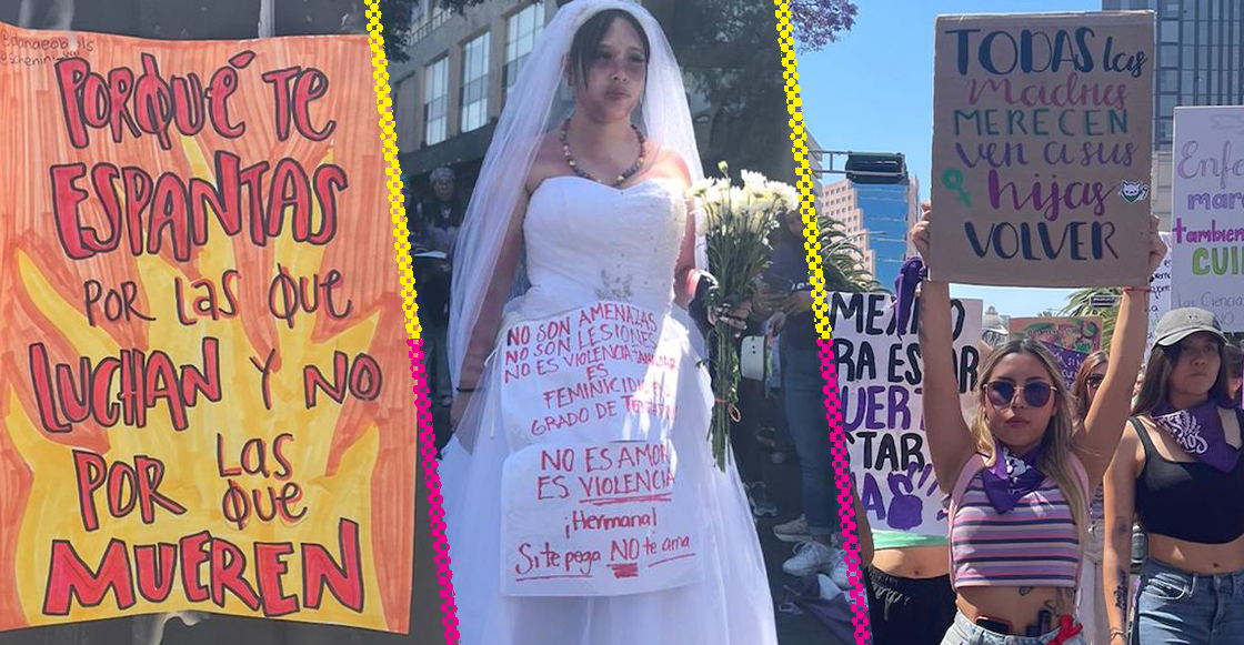 Pancartas que vimos este Día Internacional de la Mujer 2024 en CDMX