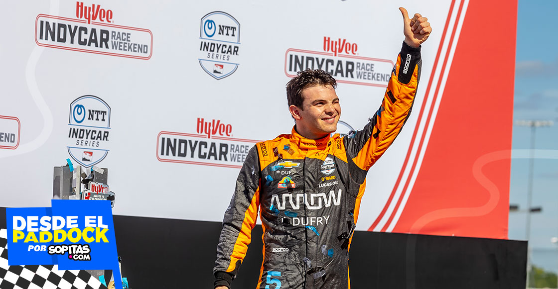 Pato O'Ward consuma su primer podio en el inicio de la IndyCar