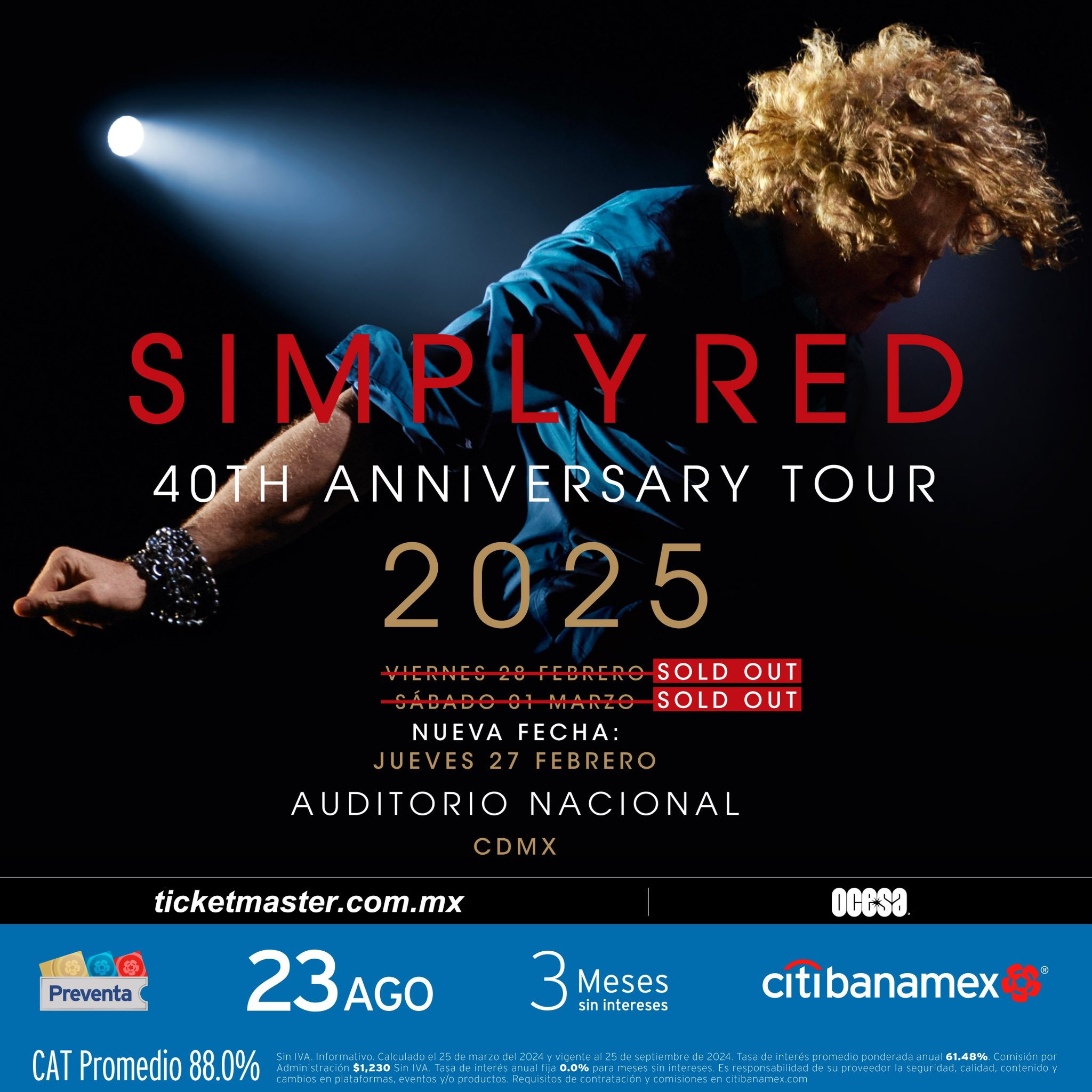 Conciertos de Simply Red en México: Nuevas fechas, precios y más