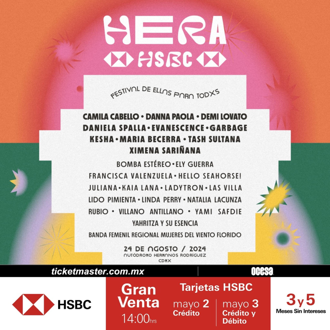 Festival Hera HSBC 2024 en el Autódromo Hermano Rodríguez