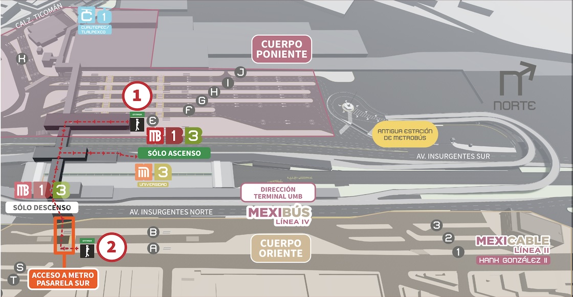 Pa'l remojón: Fotos de la nueva terminal Indios Verdes del Metrobús