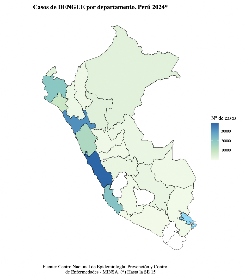 El dengue aumentó más del 200% en Perú en un solo año