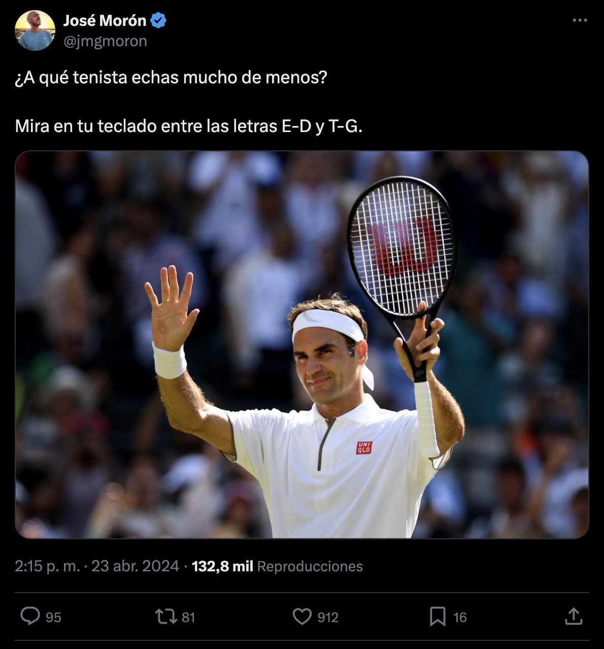 Este es el origen del meme de 'mira en tu teclado entre...'