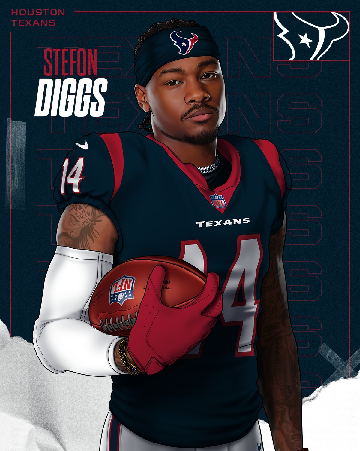 Steffon Diggs deja a Bills y es cambiado a Texans