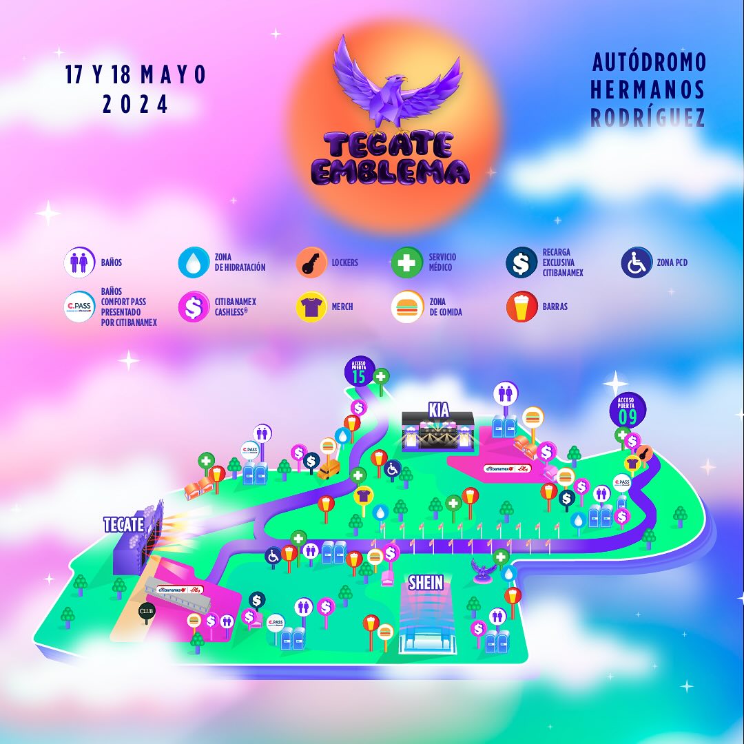 Cómo llegar al Tecate Emblema 2024: Checa el mapa y rutas del festival