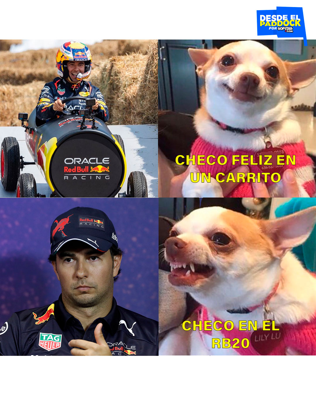 El desastre de Checo y Ferrari, triunfo de Verstappen y el agarrón de ...