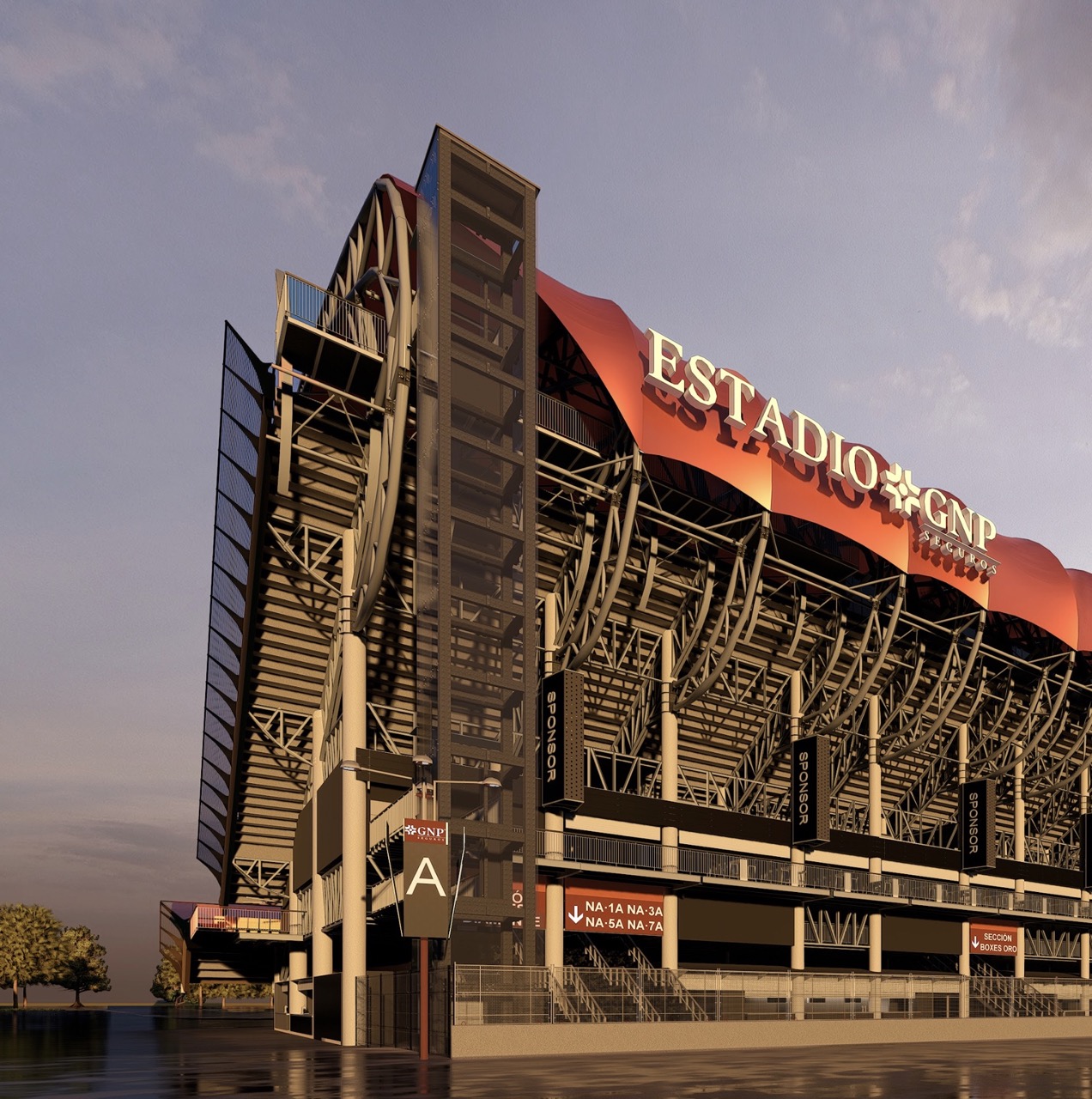 Capacidad del Estadio GNP Seguros (y otros datos de su diseño)