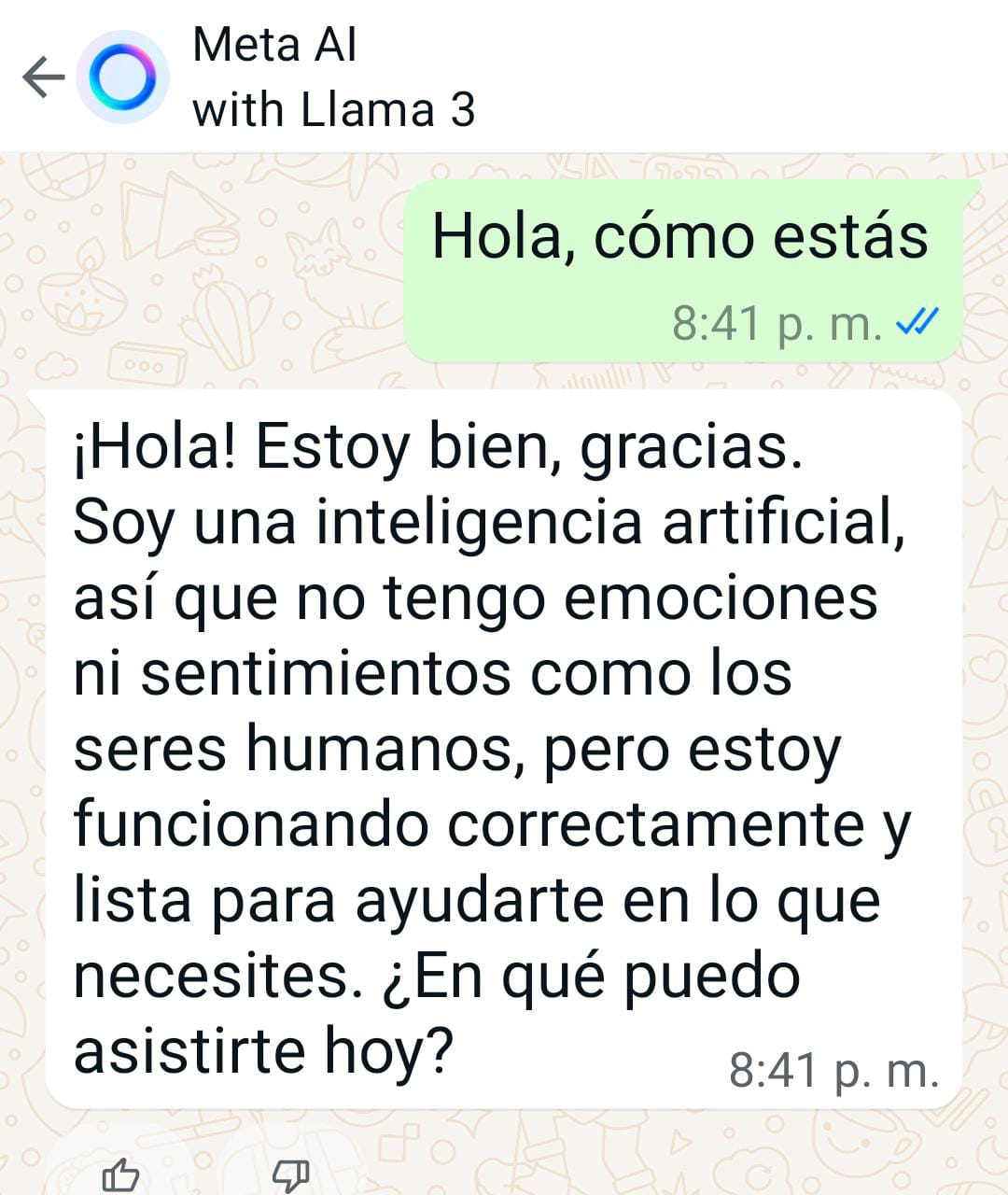 Ya puedes preguntarle a la IA de WhatsApp y acá te contamos cómo funciona