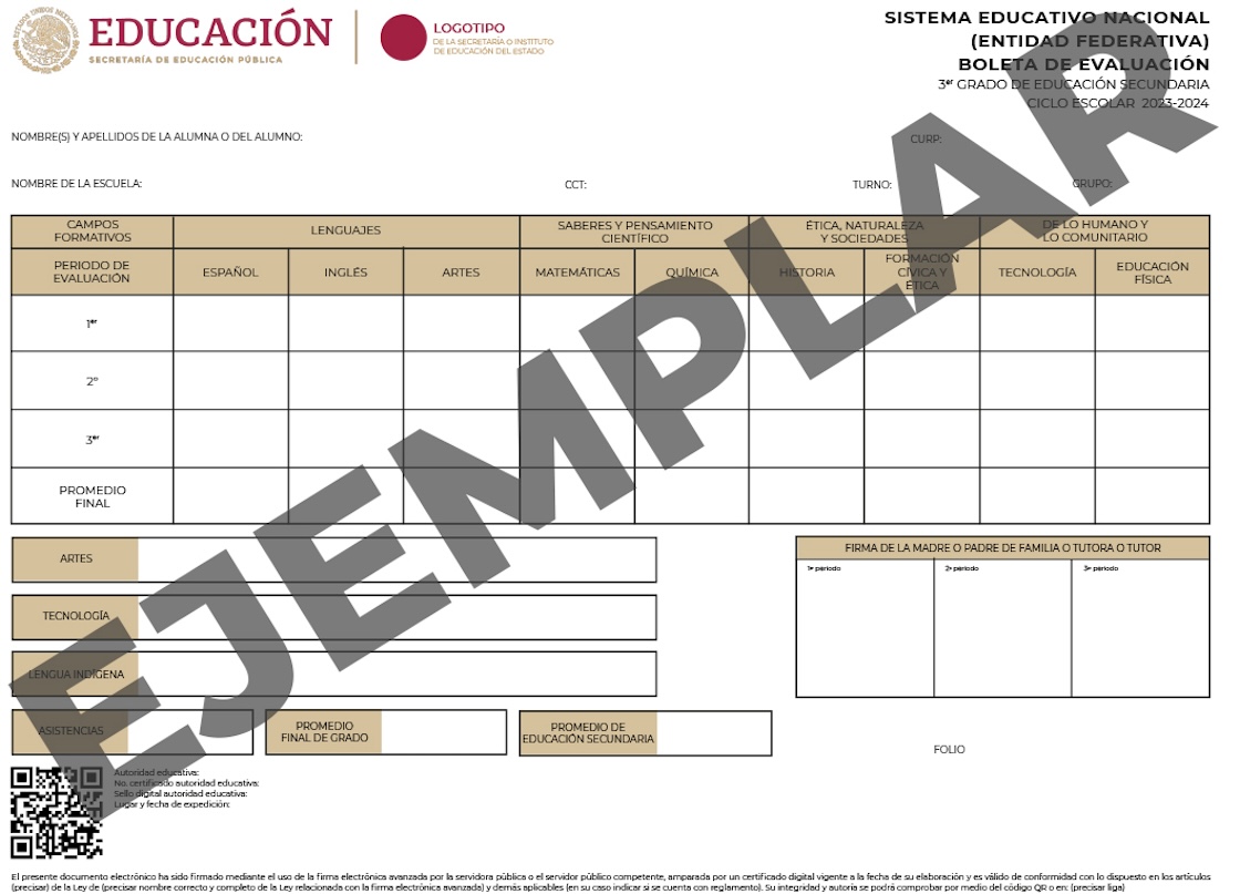 Conoce las nuevas boletas de la SEP: Promedio final, asistencias y ...