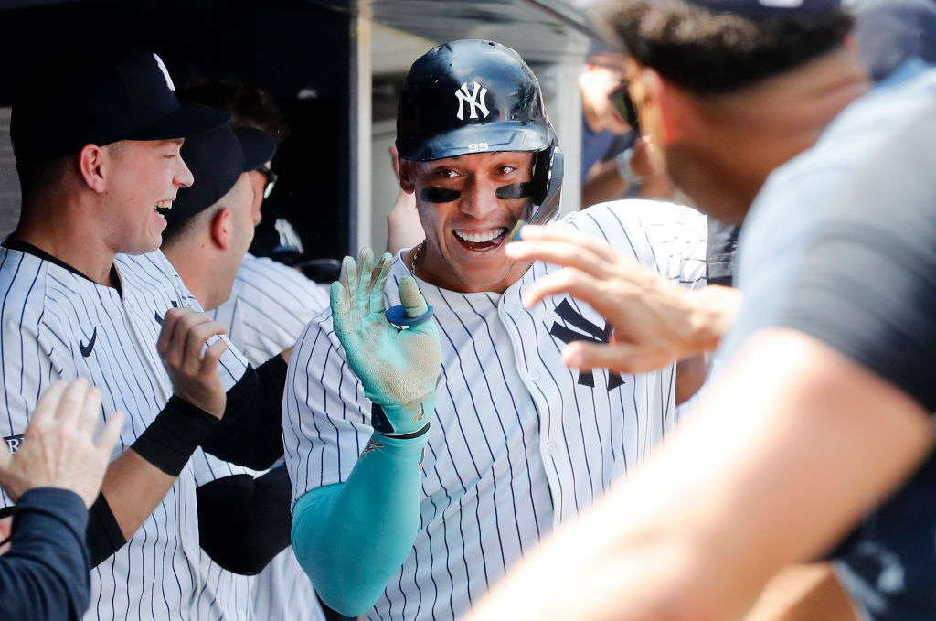 Aaron Judge inspiró un cambio de color en el uniforme de los Yankees en ...