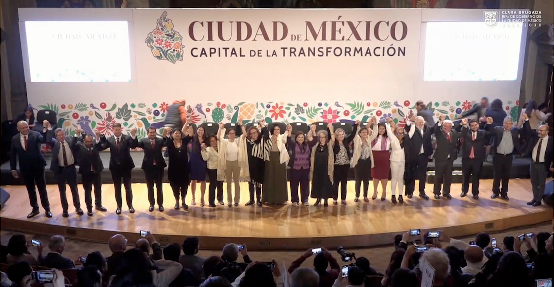 El gabinete de Clara Brugada en la CDMX