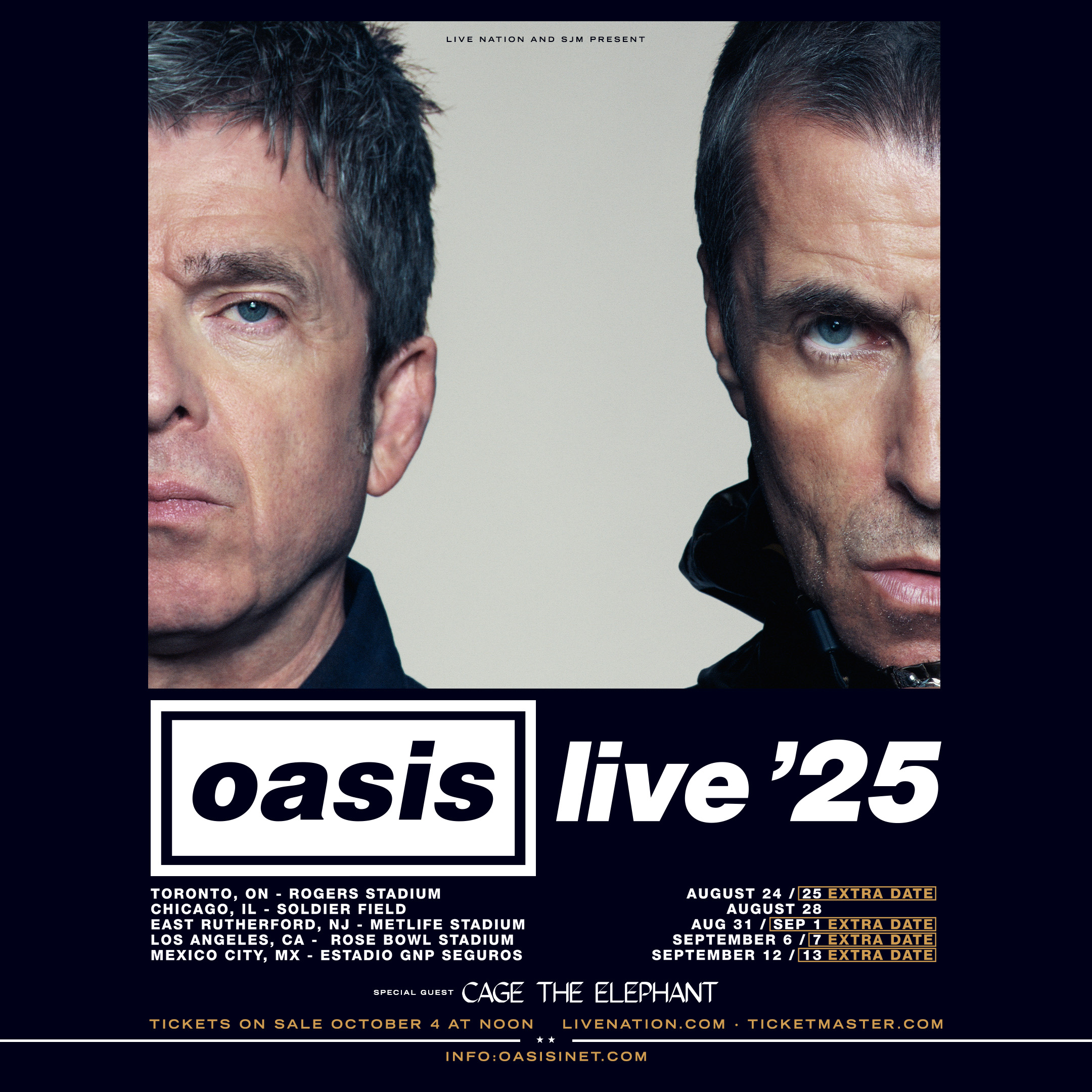 Oasis anuncia conciertos en México: Fechas, boletos y más detalles