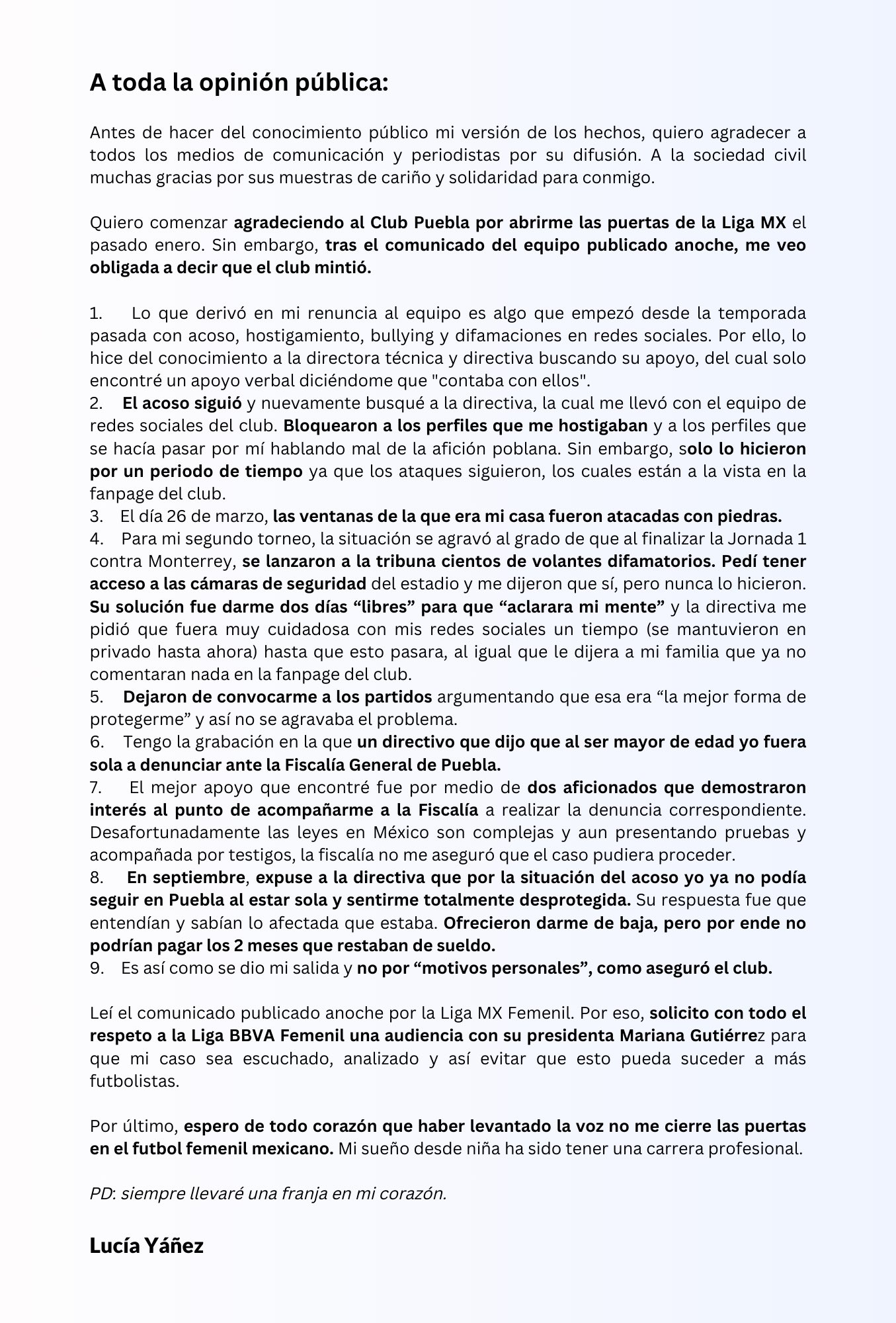 Lucía Yáñez: 7 puntos que deben preocuparte del caso de acoso en el ...