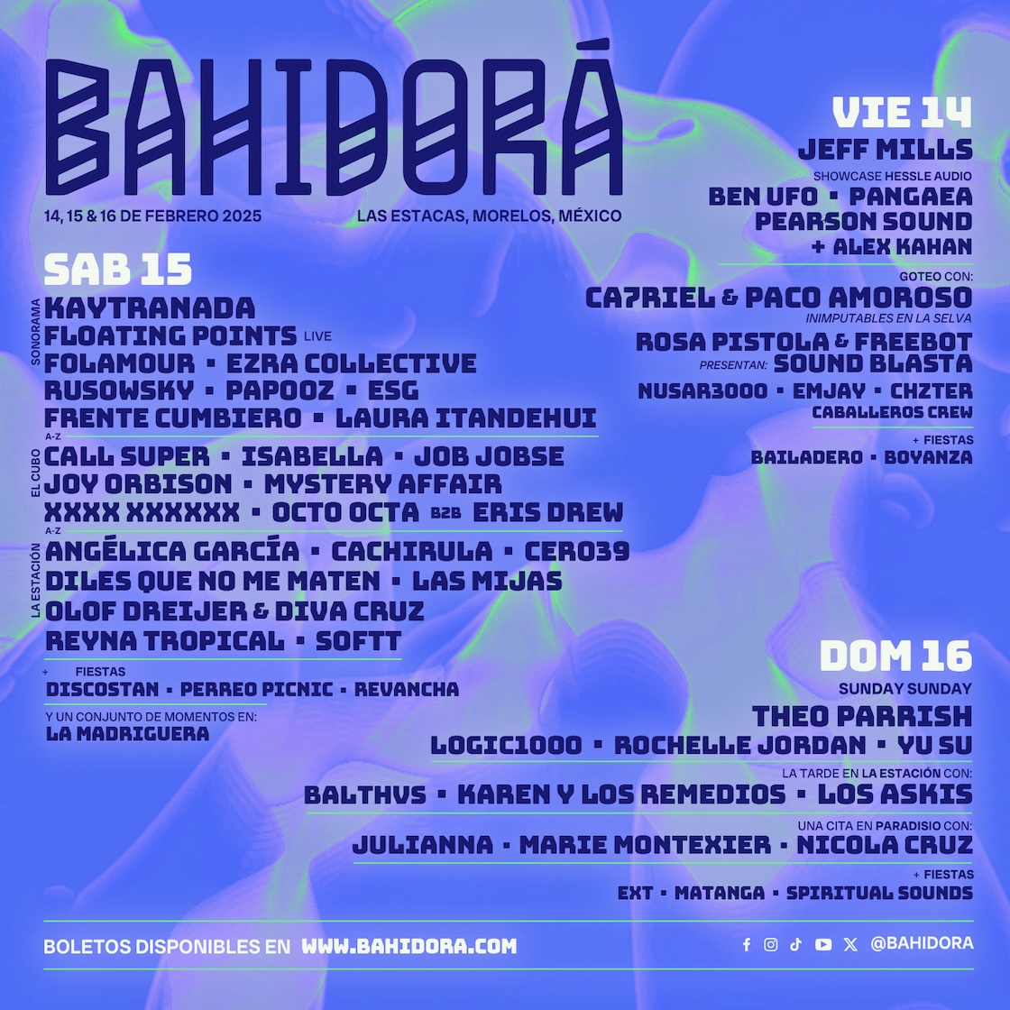 Bahidorá 2025: Cartel oficial, lineup completo, fechas y boletos