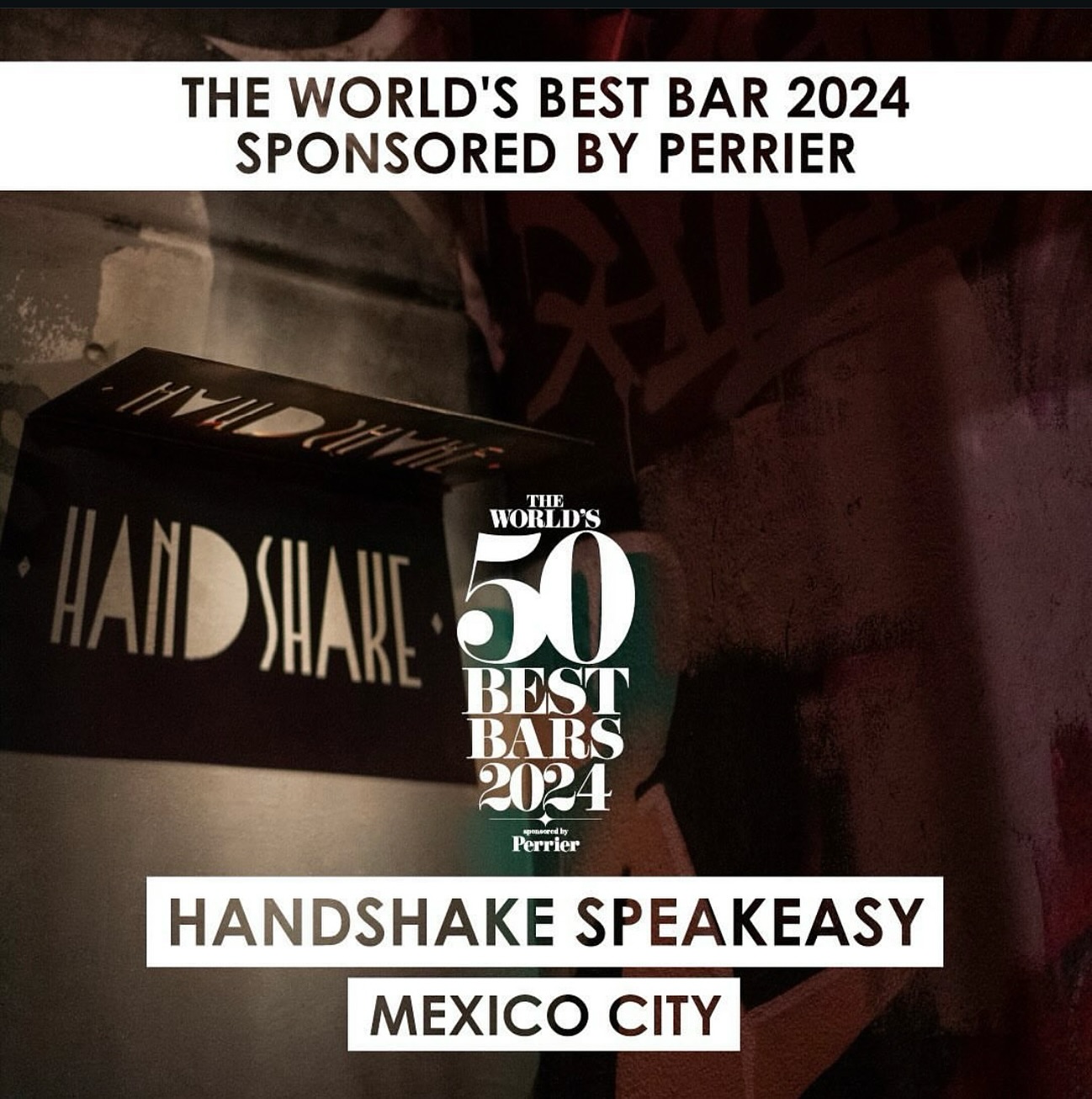 Handshake Speakeasy, el mejor bar del mundo está en CDMX