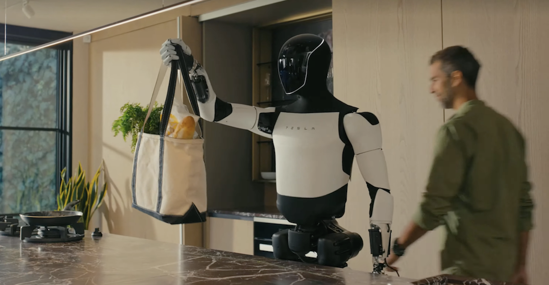 Tesla presenta Optimus, el robot mayordomo del futuro