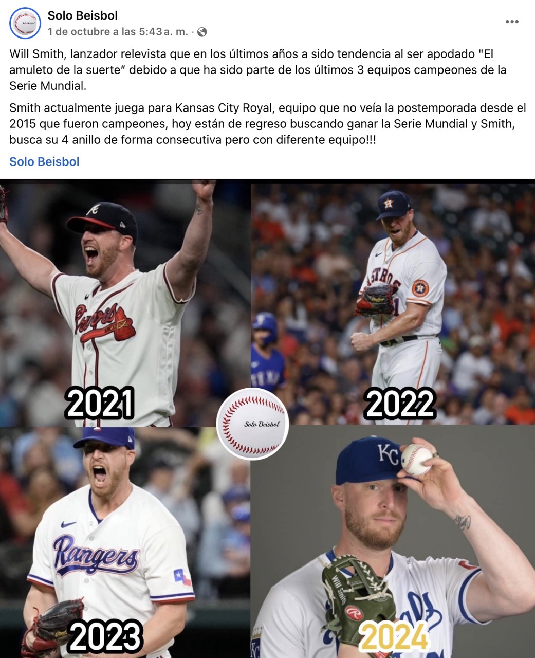 Will Smith, el amuleto de Royals que busca ganar su cuarta Serie ...