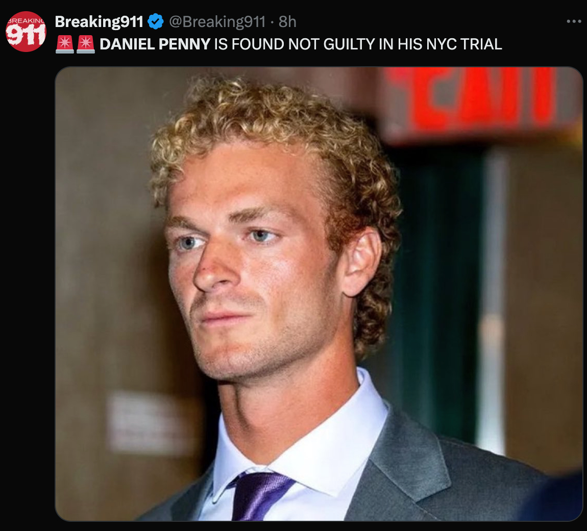 Declaran inocente a Daniel Penny por muerte de Jordan Neely en Estados ...