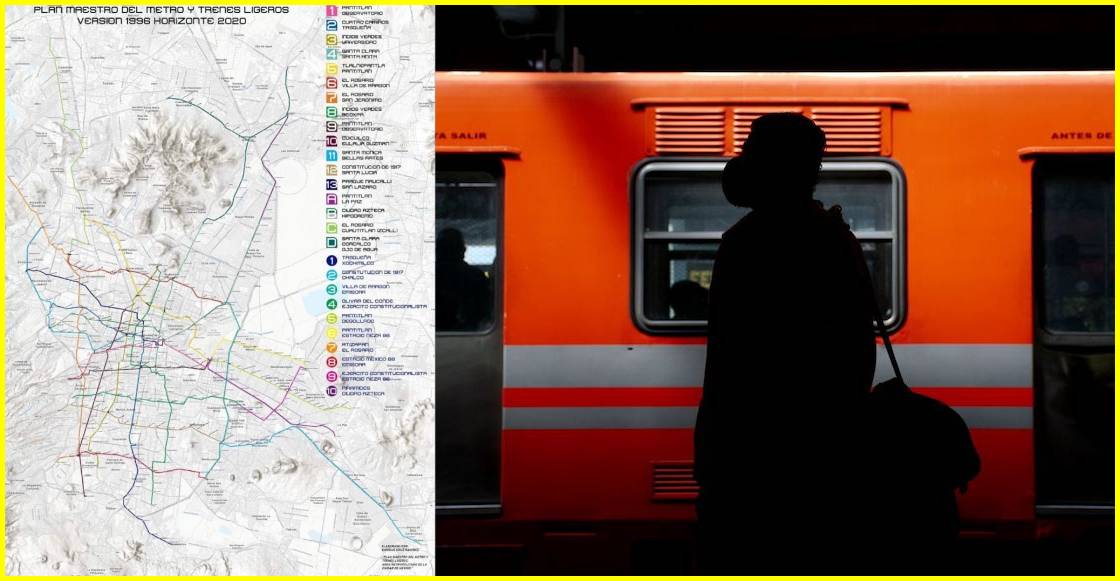 Líneas en Coacalco y Chalco: Mapa del Plan Maestro del Metro CDMX que ...