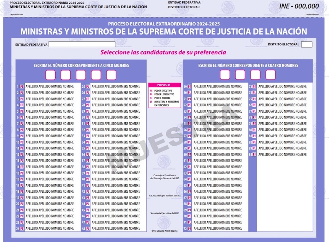 Sin conteo de votos en casillas y PREP: Así serán las elecciones del Poder Judicial el 1 de junio