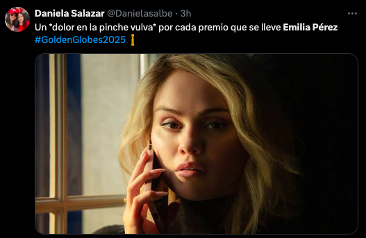 Emilia Pérez y más: Los memes y reacciones a los Golden Globes 2025