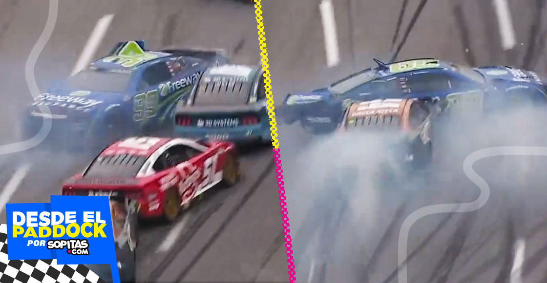 Nascar Cup: El accidente que obligó el abandono de Daniel Suárez en Atlanta