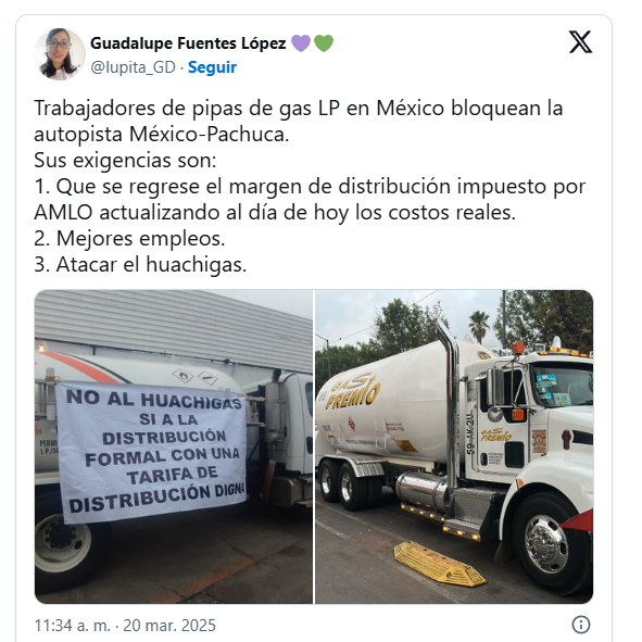 ¿Por qué bloquearon la México-Pachuca hoy 20 de marzo?