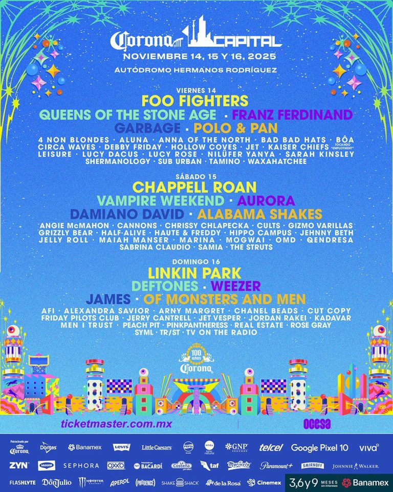 Corona Capital 2025: Lineup por día, cartel, fechas y boletos