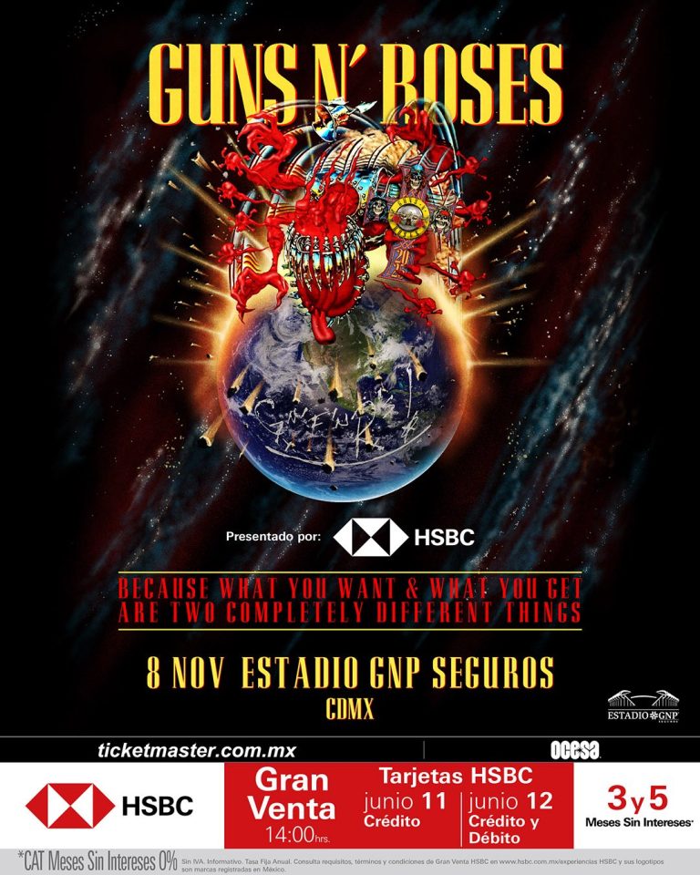 Guns N' Roses regresa a México: Te decimos cuándo inicia la venta de boletos