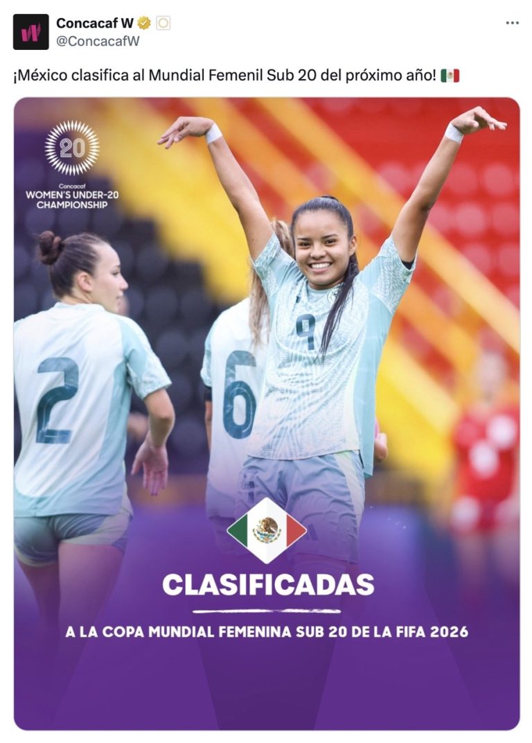 México clasifica al Mundial Femenil Sub 20 de Polonia 2026
