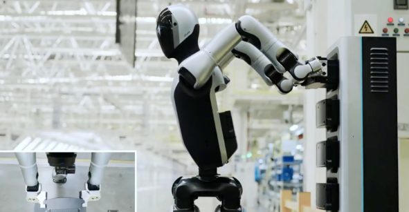Crean el primer robot capaz de cambiar sus propias baterías