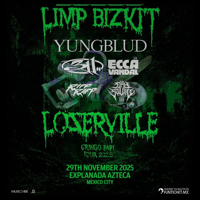 Prepárate: ¡Limp Bizkit regresa a México!