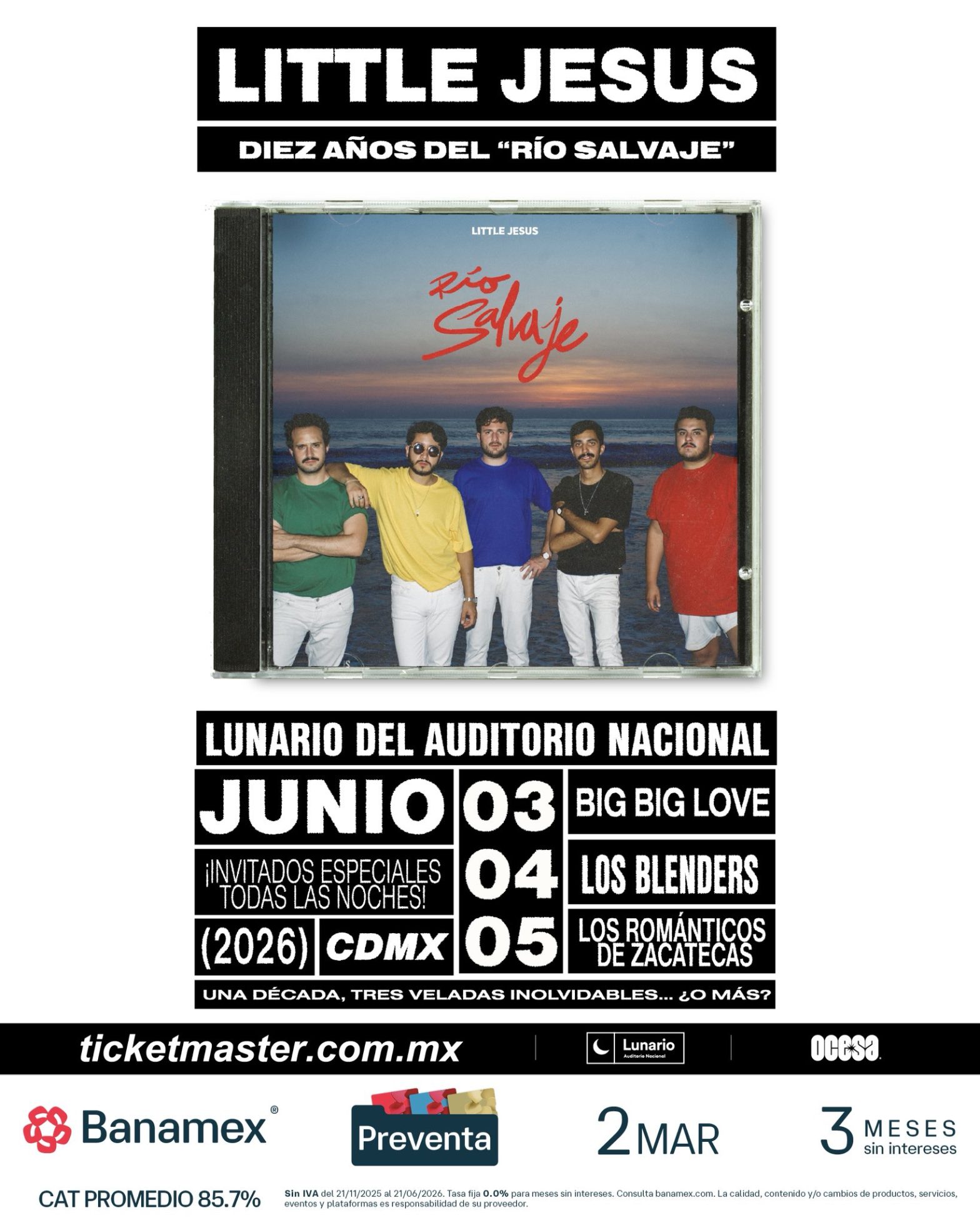 Little Jesus anuncia serie de conciertos en el Lunario en CDMX
