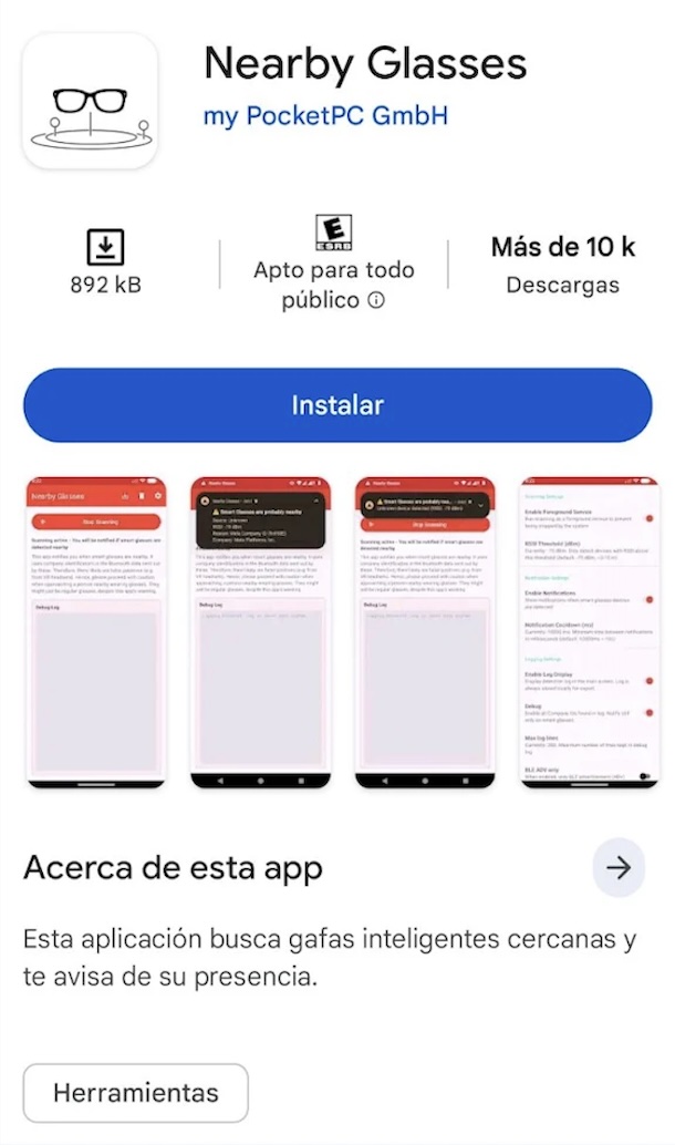 Esta app te dice si te están grabando, ¿con lentes inteligentes?