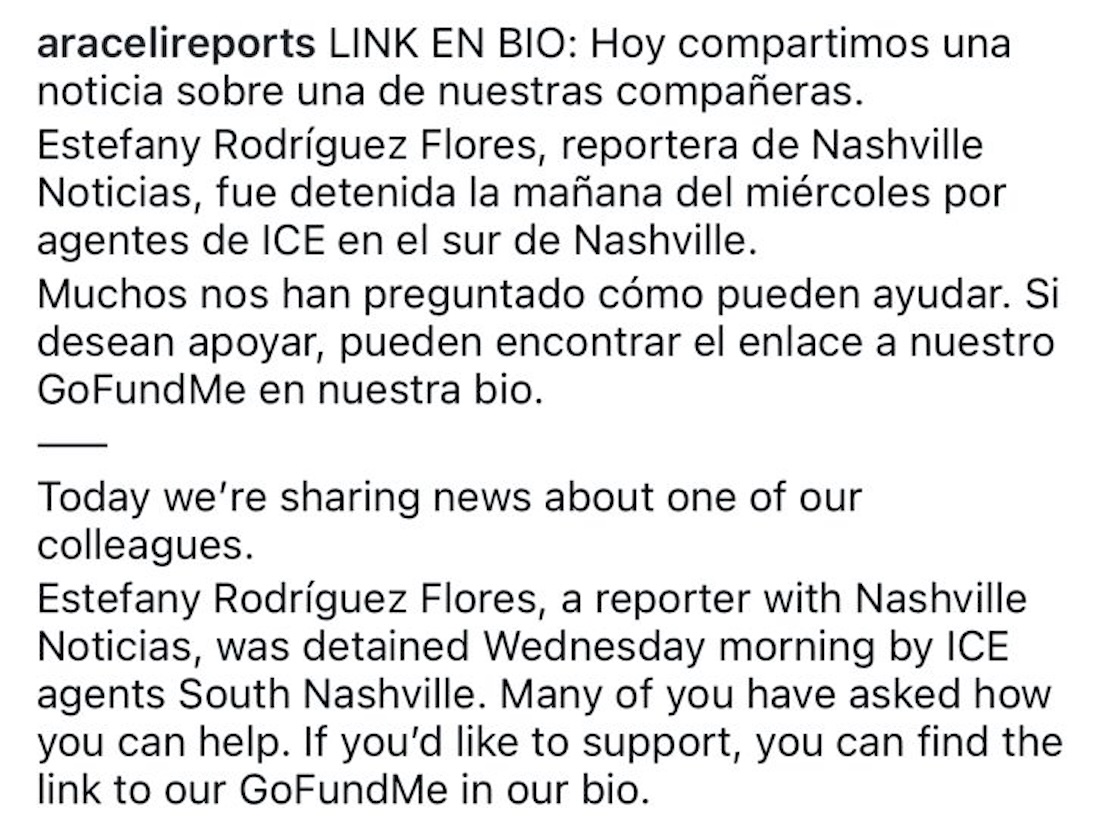 El caso de Estefany Rodríguez, periodista colombiana detenida por ICE