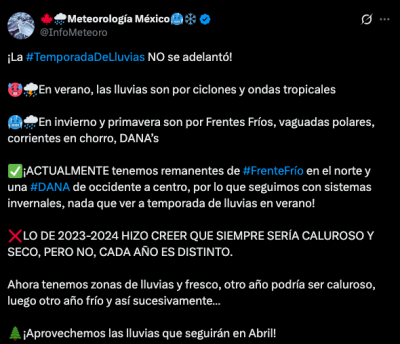 ¿Por qué está lloviendo en primavera? Un experto nos responde