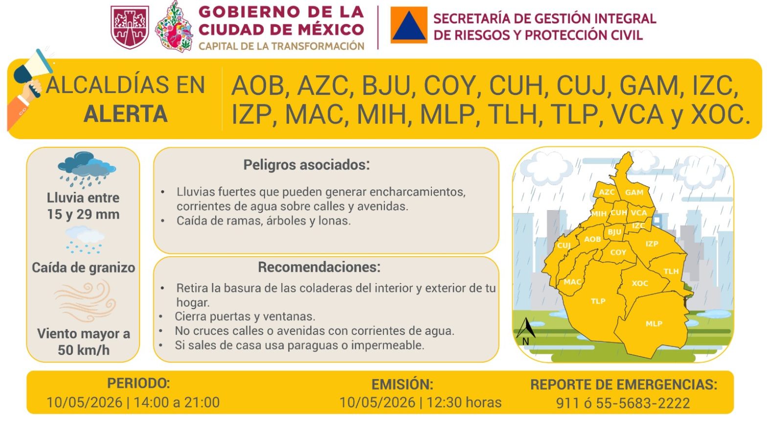 ¡La lluvia podría arruinarte el plan! Prevén tormentas y granizo en ...