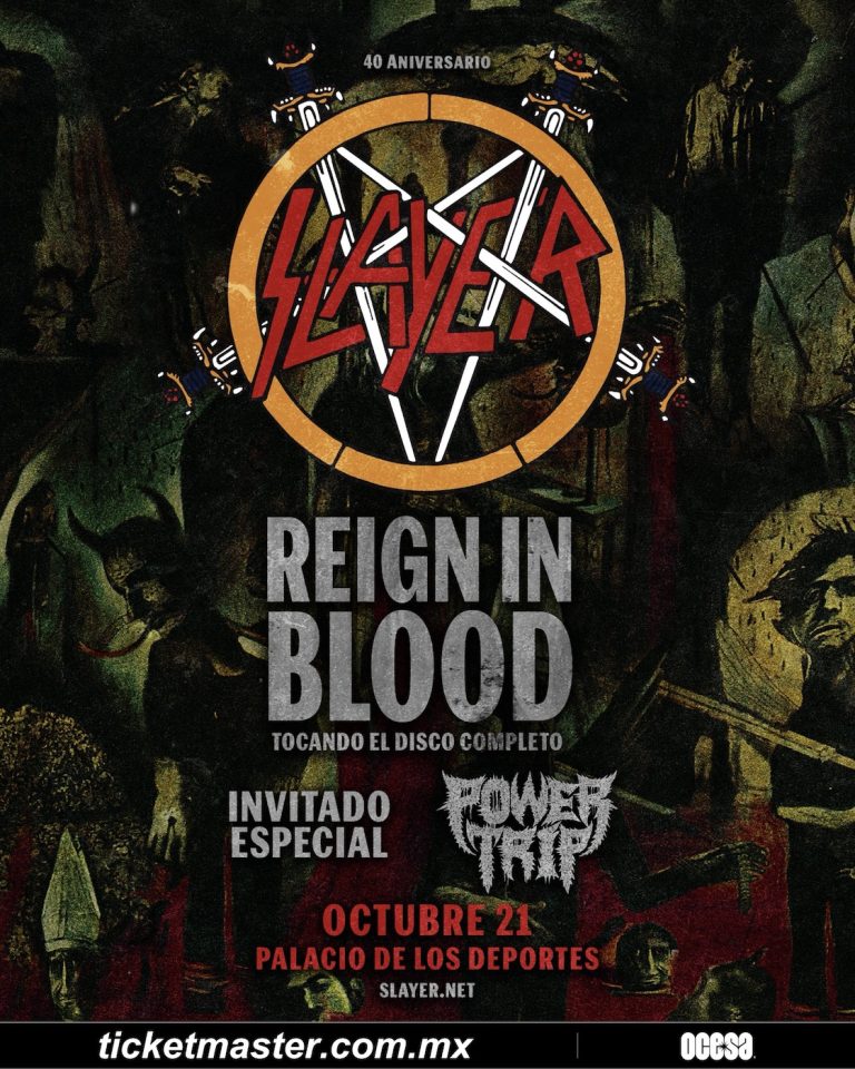 ¡Slayer confirma fecha en el Palacio de los Deportes!